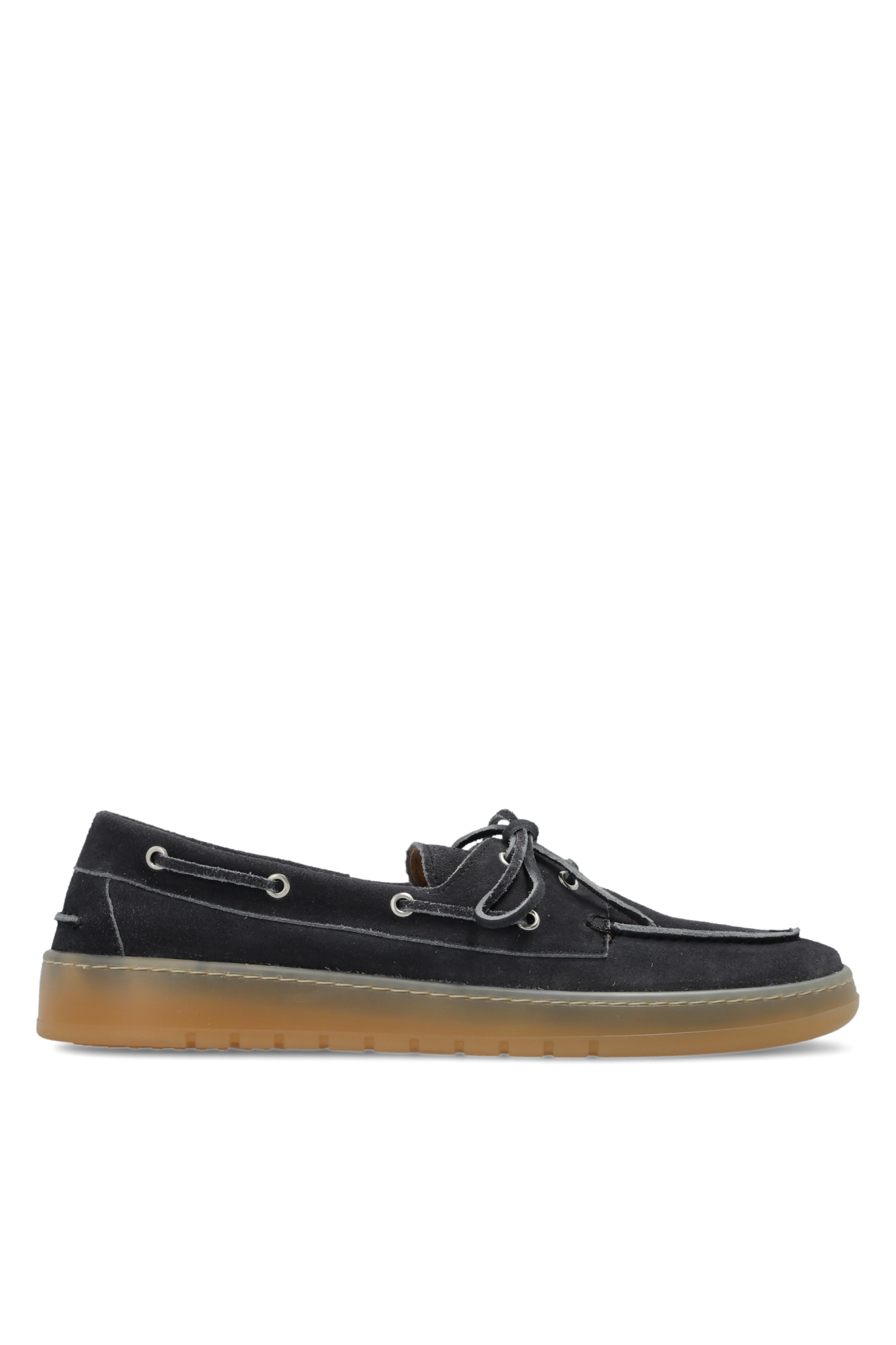 POSA Posa "BOAT" Loafers in Navy Blue Suede
